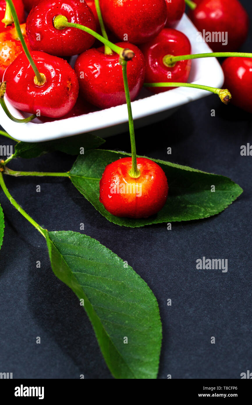Cherry cherries red fruit fruity many hi-res stock photography and ...