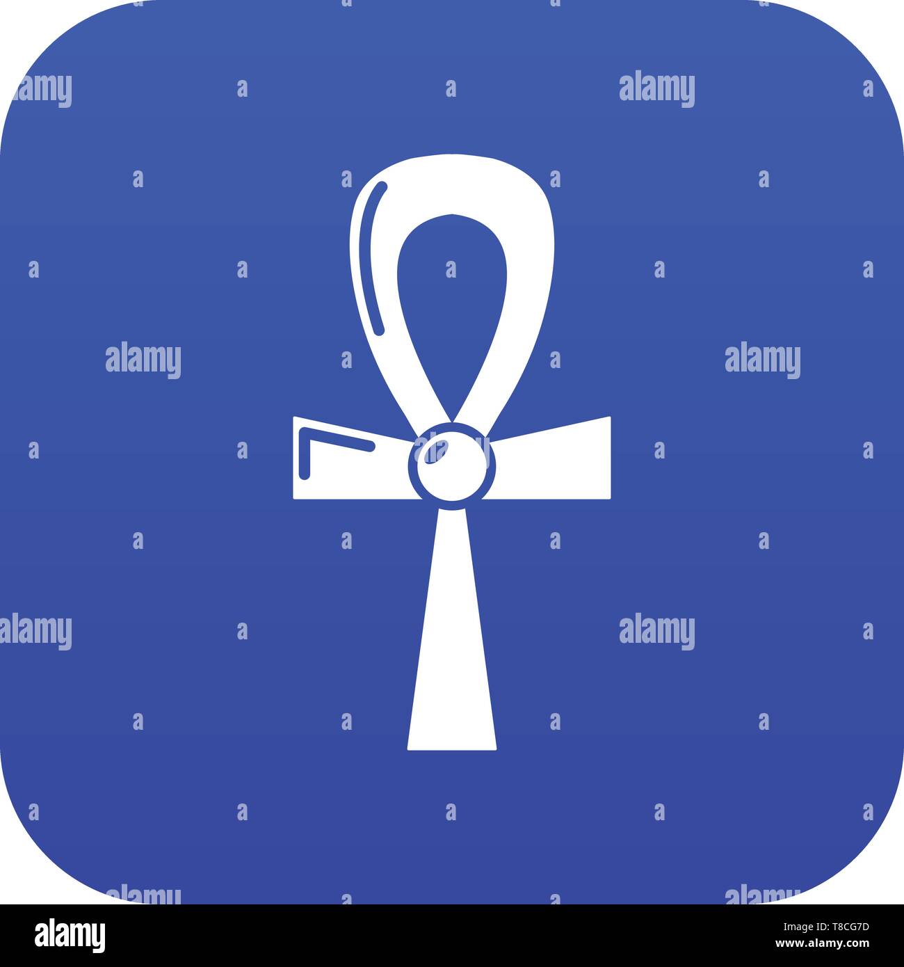 Egyptian ankh icon blue vector Stock Vector Image & Art - Alamy