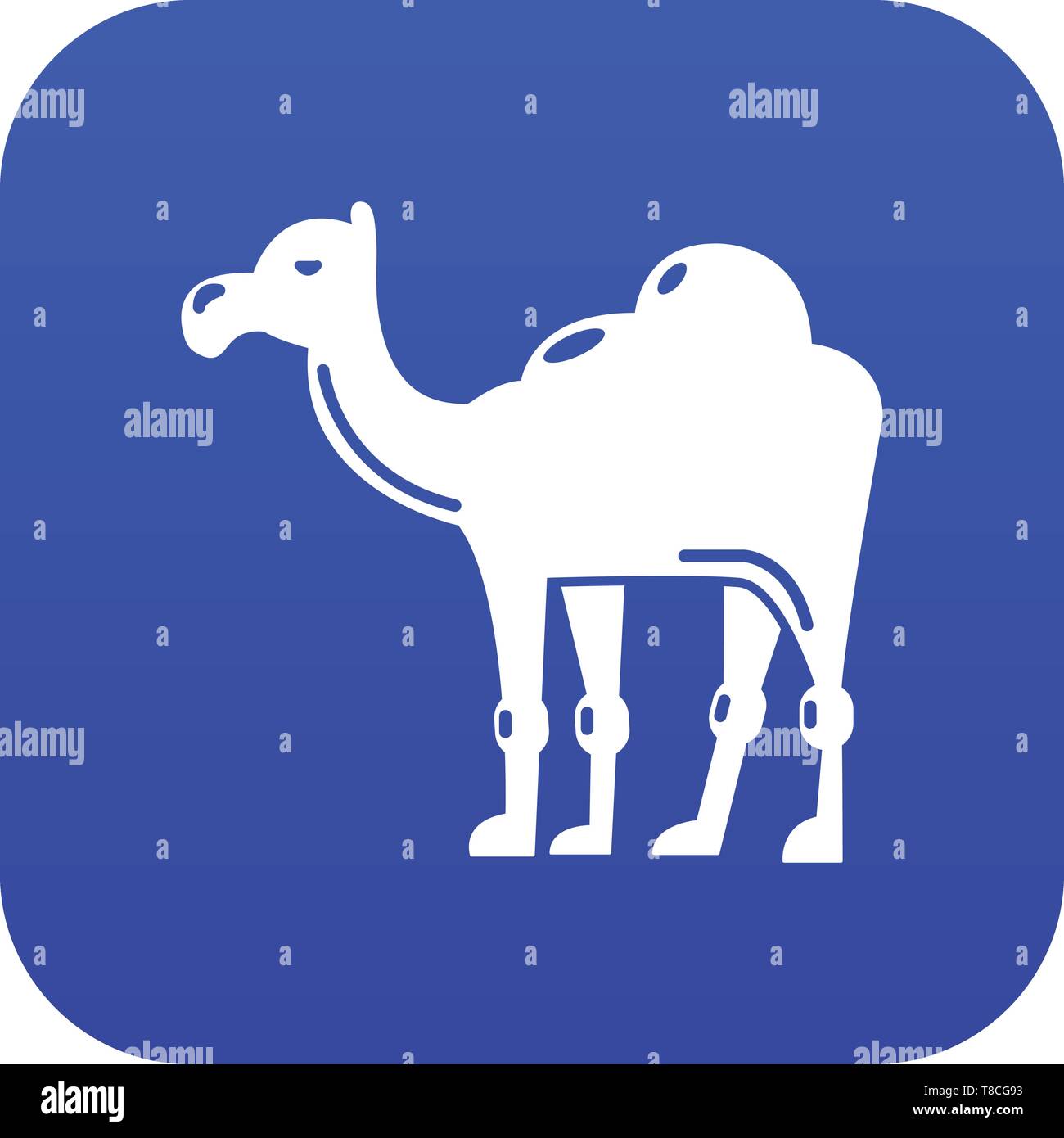 Camel icon blue vector Stock Vector Image & Art - Alamy
