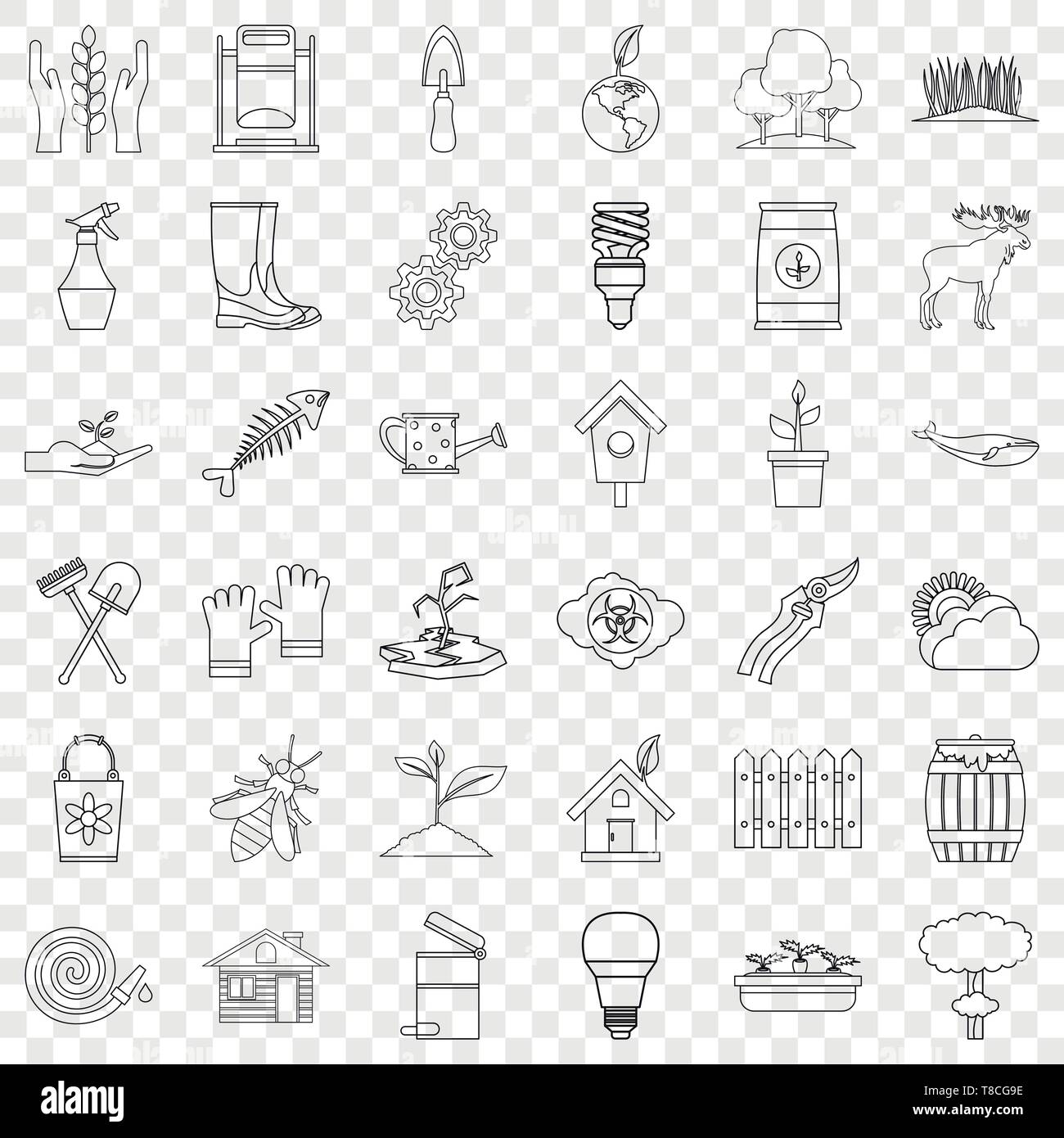 Earth glove outline hi-res stock photography and images - Alamy