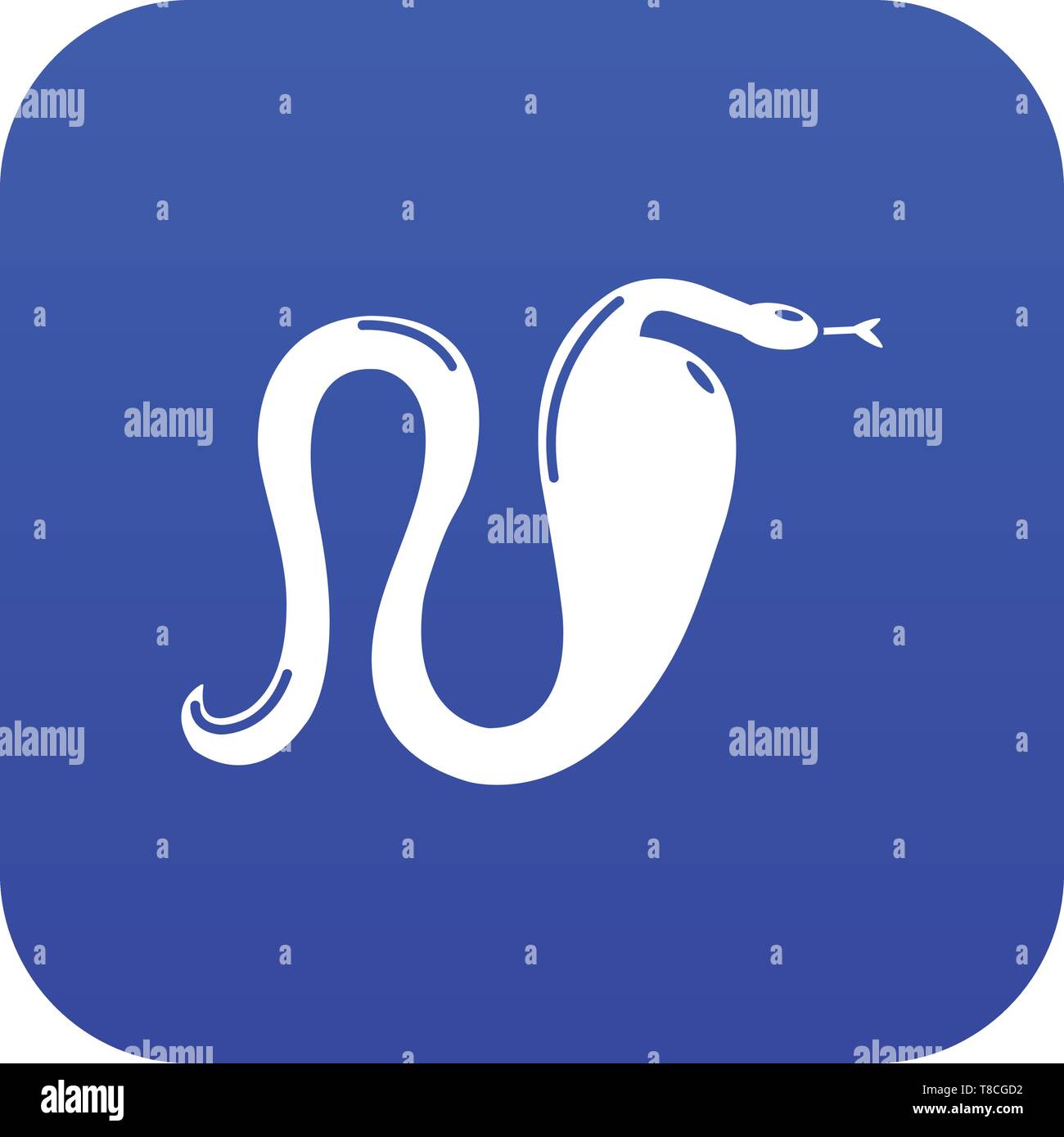 Cobra icon blue vector Stock Vector Image & Art - Alamy