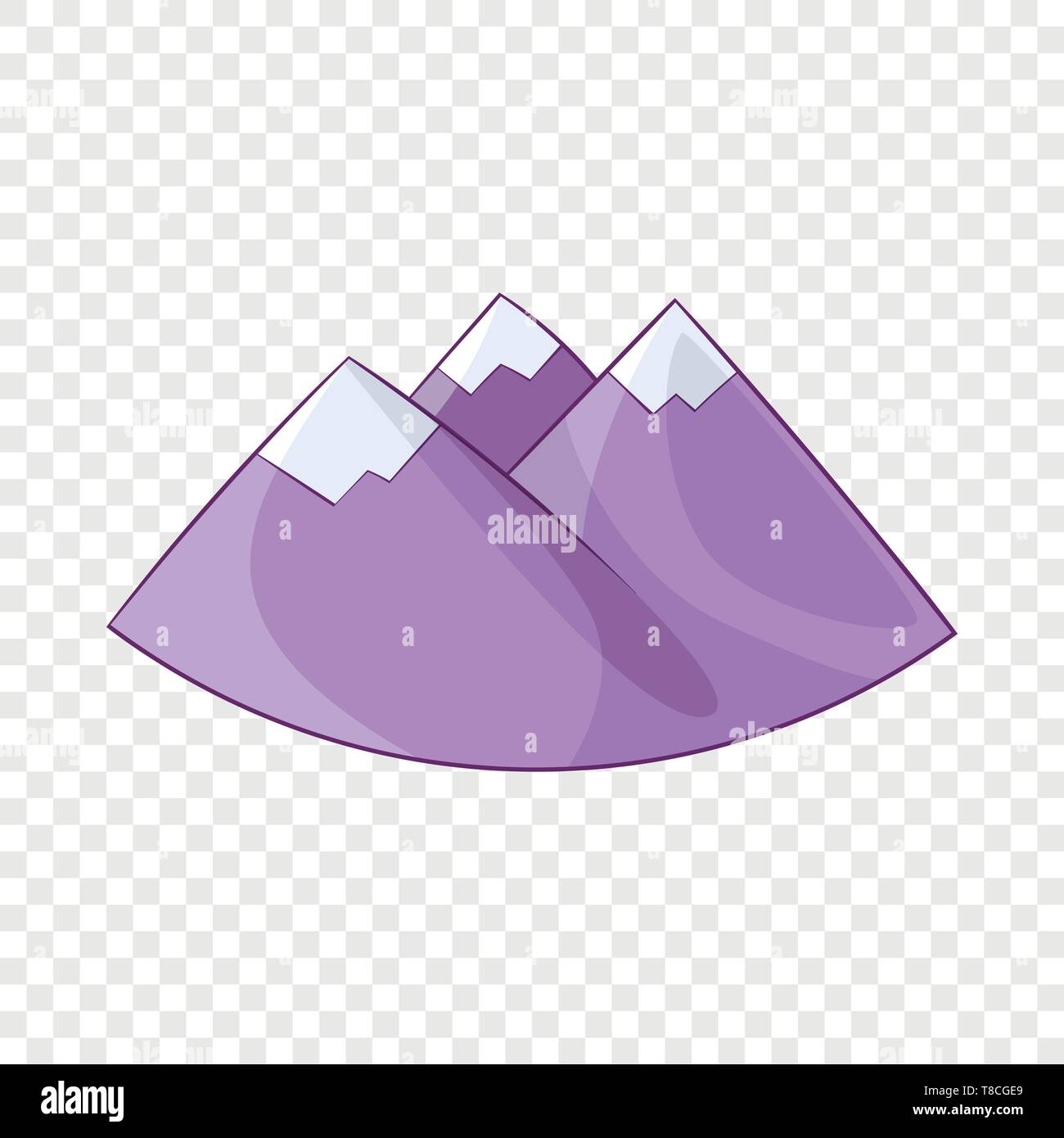 Alps mountain icon, cartoon style Stock Vector Image & Art - Alamy