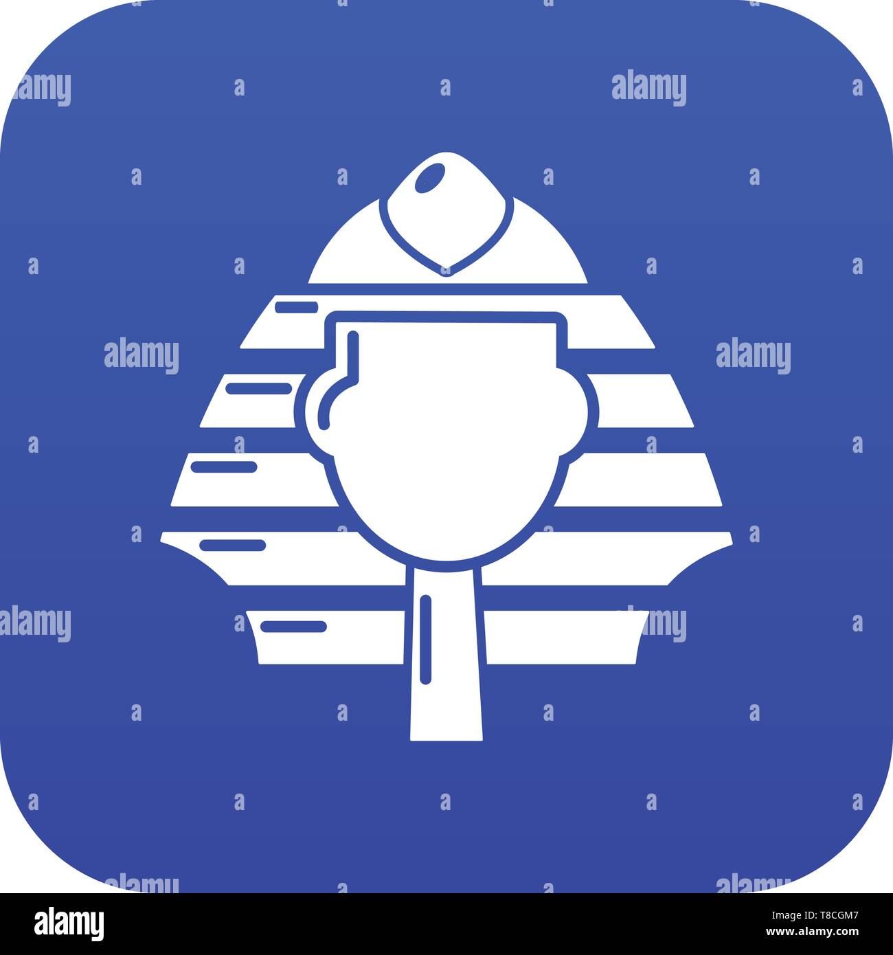 Pharaoh icon blue vector Stock Vector Image & Art - Alamy