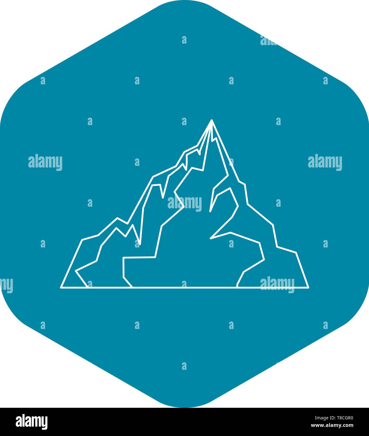 Iceberg icon, outline style Stock Vector Image & Art - Alamy