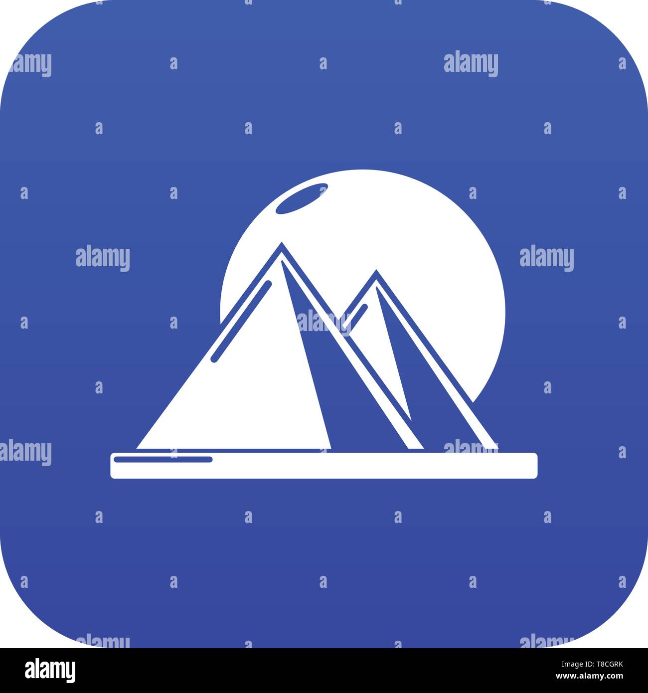Pyramid egypt icon blue vector Stock Vector Image & Art - Alamy