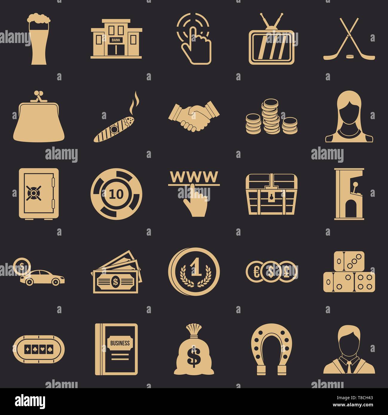 Tote icons set, simple style Stock Vector Image & Art - Alamy