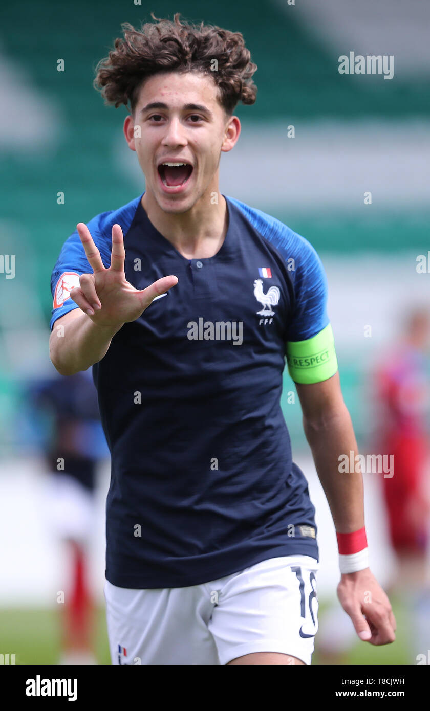 Adil aouchiche france celebrates hi-res stock photography and images ...