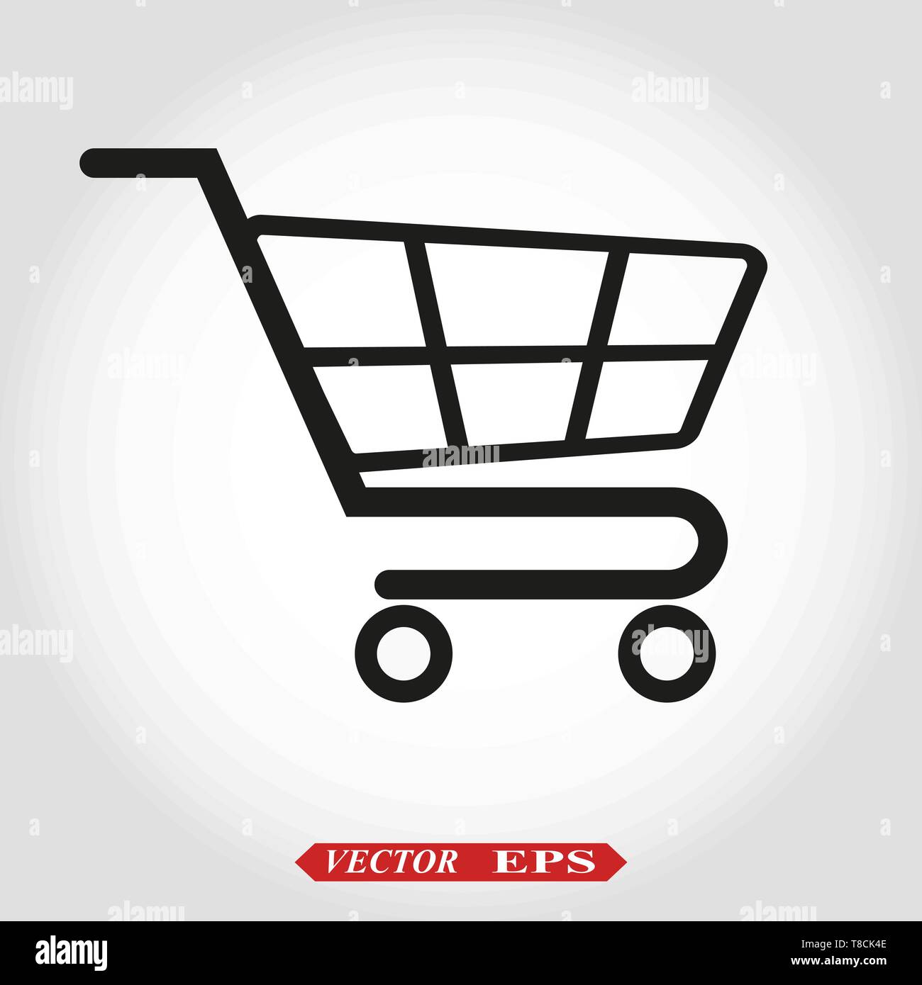 Shopping Cart Icon, flat design best vector icon eps10 Stock Vector ...