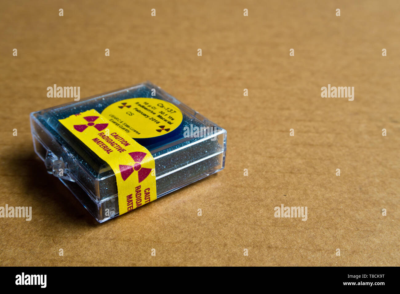 Small Cesium Radioactive in the Plastic package Stock Photo - Alamy