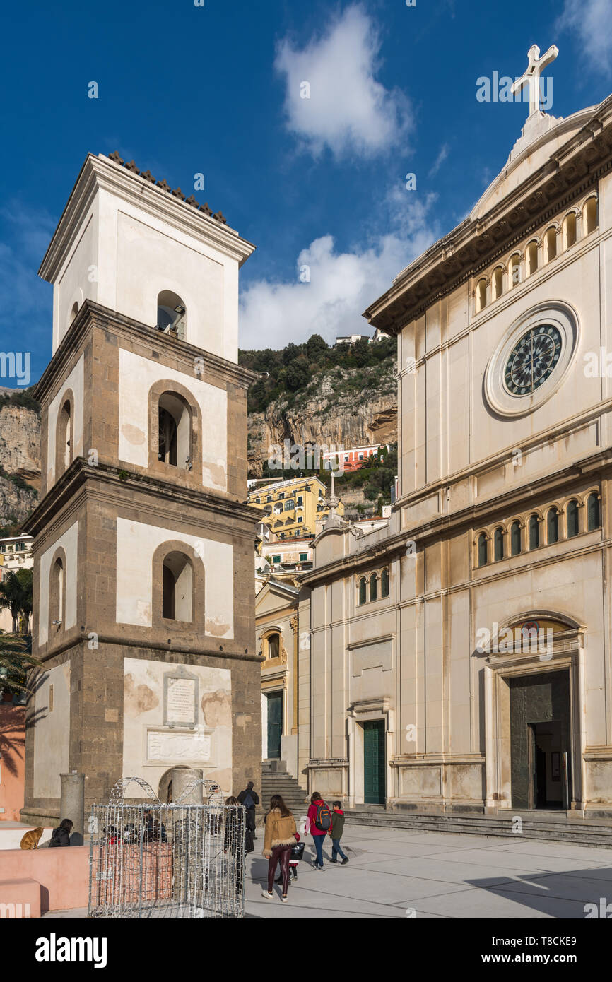 Church of Santa Maria Assunta, Positano, Amalfi Coast, Italy Stock ...