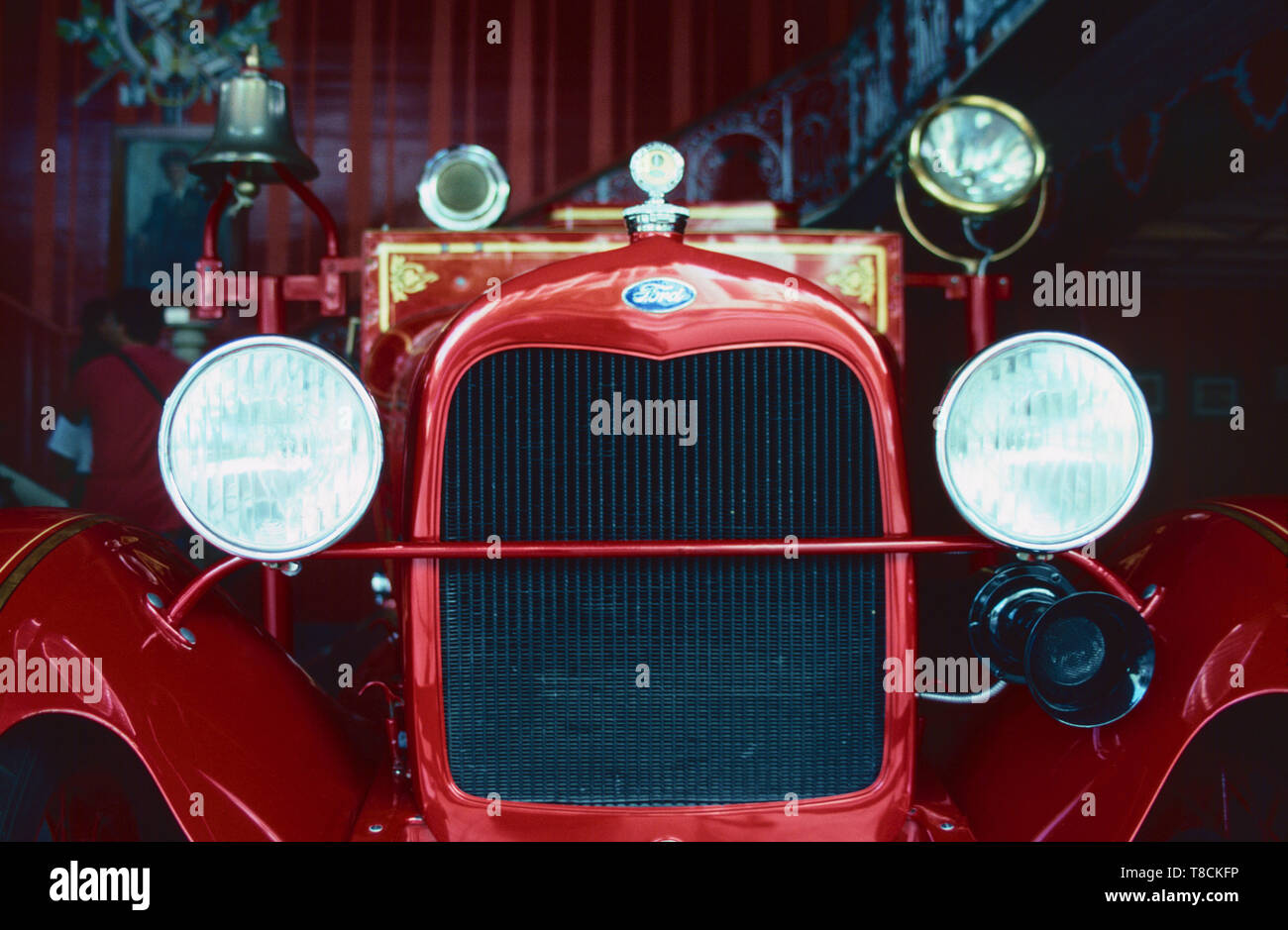 Antique fire truck,Parque de Bombas,Ponce,Puerto Rico Stock Photo - Alamy