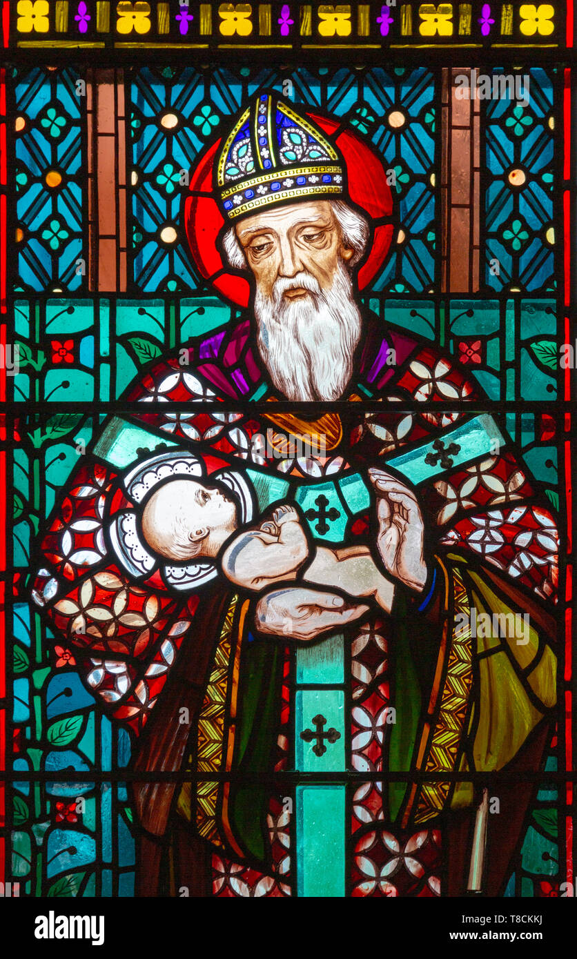 Stained glass window by Henry Holiday 1863 Shimpling church, Suffolk ...