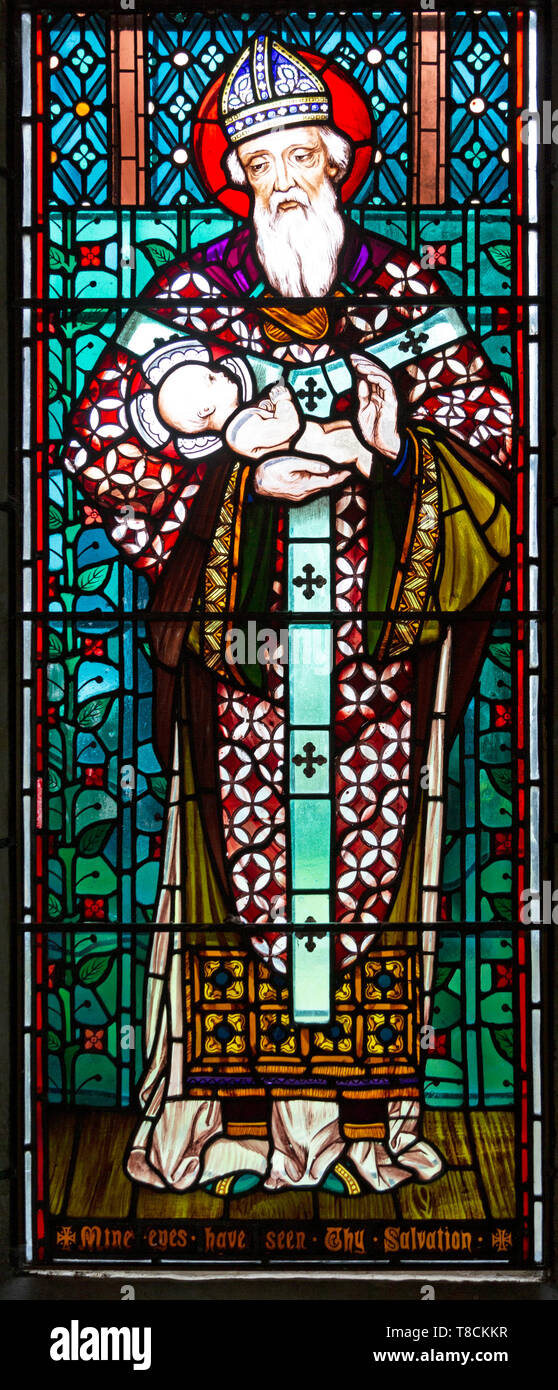 Stained glass window by Henry Holiday 1863 Shimpling church, Suffolk ...