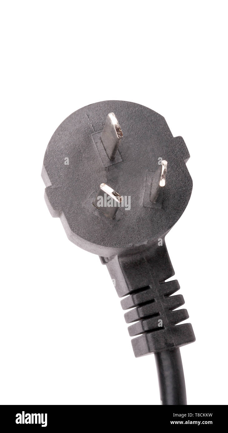 UK Outlet Plug with Cord Isolated Stock Photo - Alamy