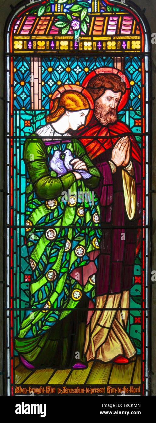 Stained glass window by Henry Holiday 1863 Shimpling church, Suffolk ...