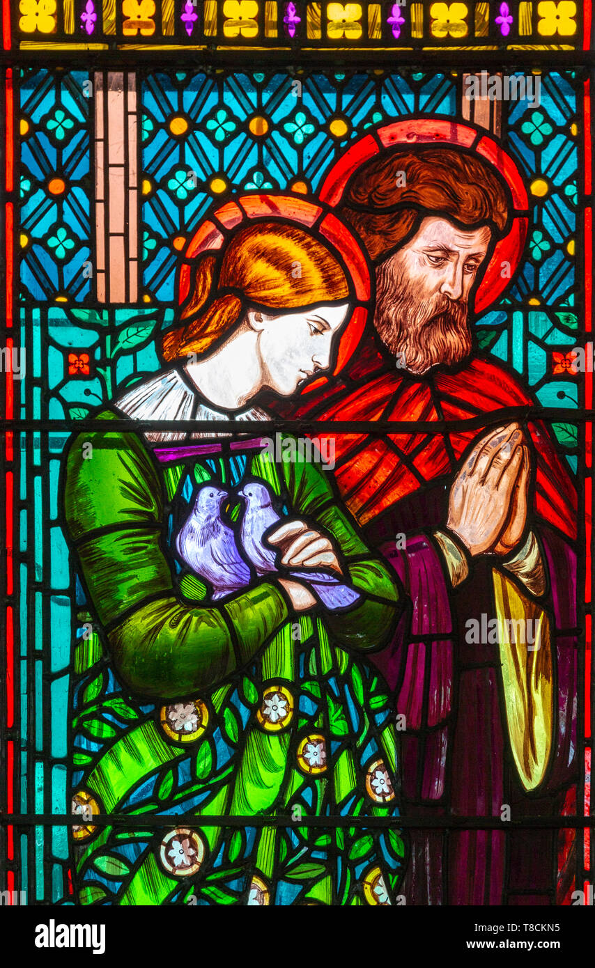 Stained glass window by Henry Holiday 1863 Shimpling church, Suffolk ...