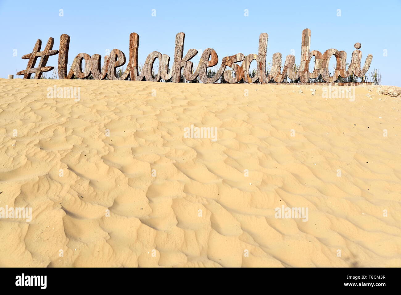 Love lake at Al Qudra, Manmade Lake at the Al Qudra Desert, Dubai ...