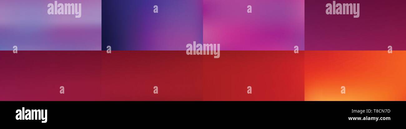 Set of Smooth abstract colorful mesh backgrounds Vector design Stock ...