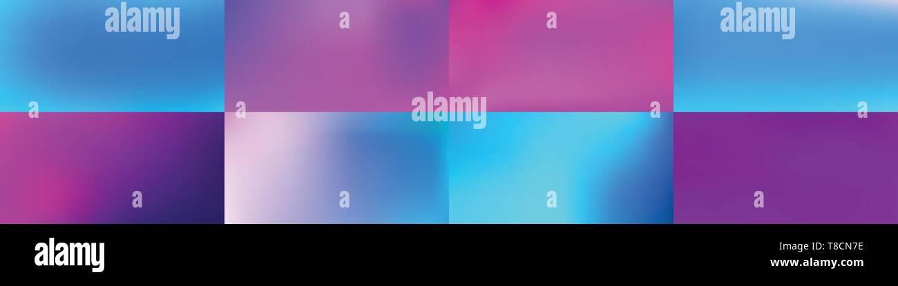 Set of Smooth abstract colorful mesh backgrounds Vector design Stock ...