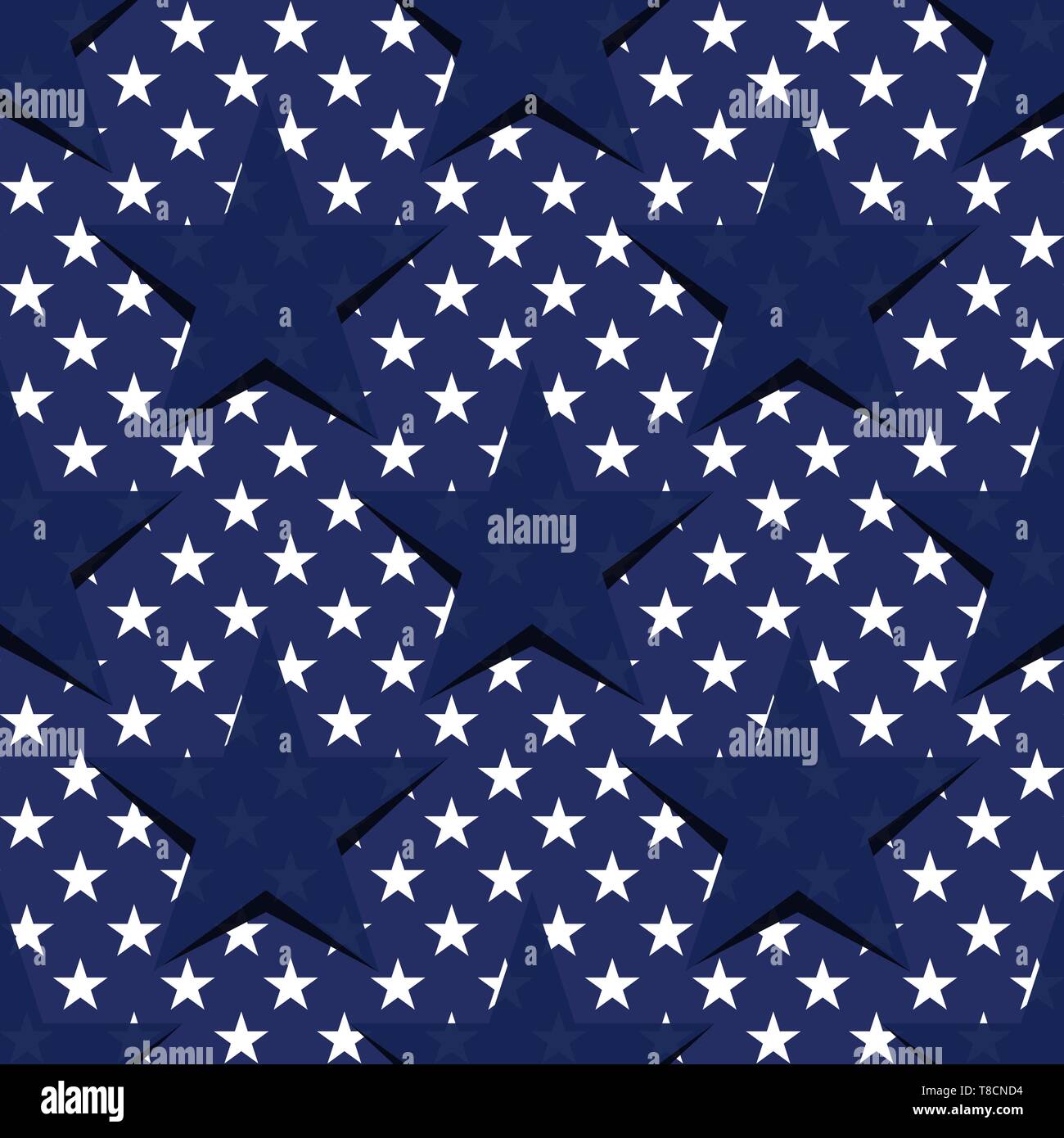 Seamless pattern with stars in the American flag theme. Stock vector ...