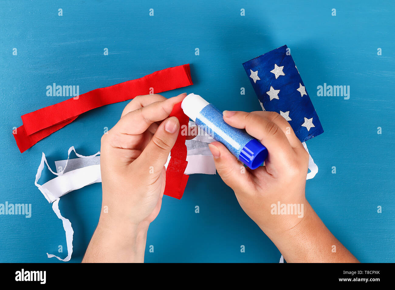 Crepe Paper American Flag