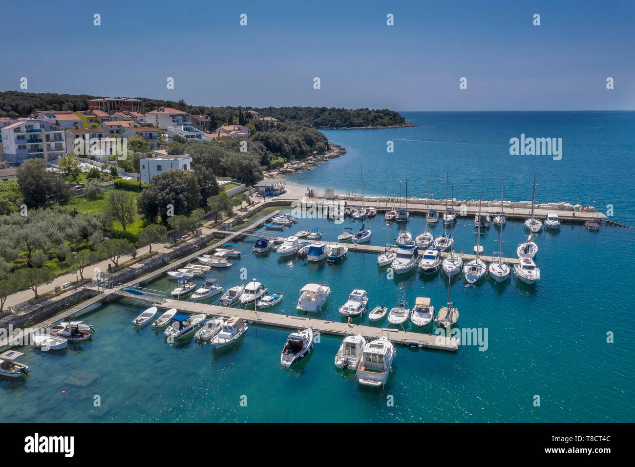 Aerial shot beautiful uvala hi-res stock photography and images - Alamy
