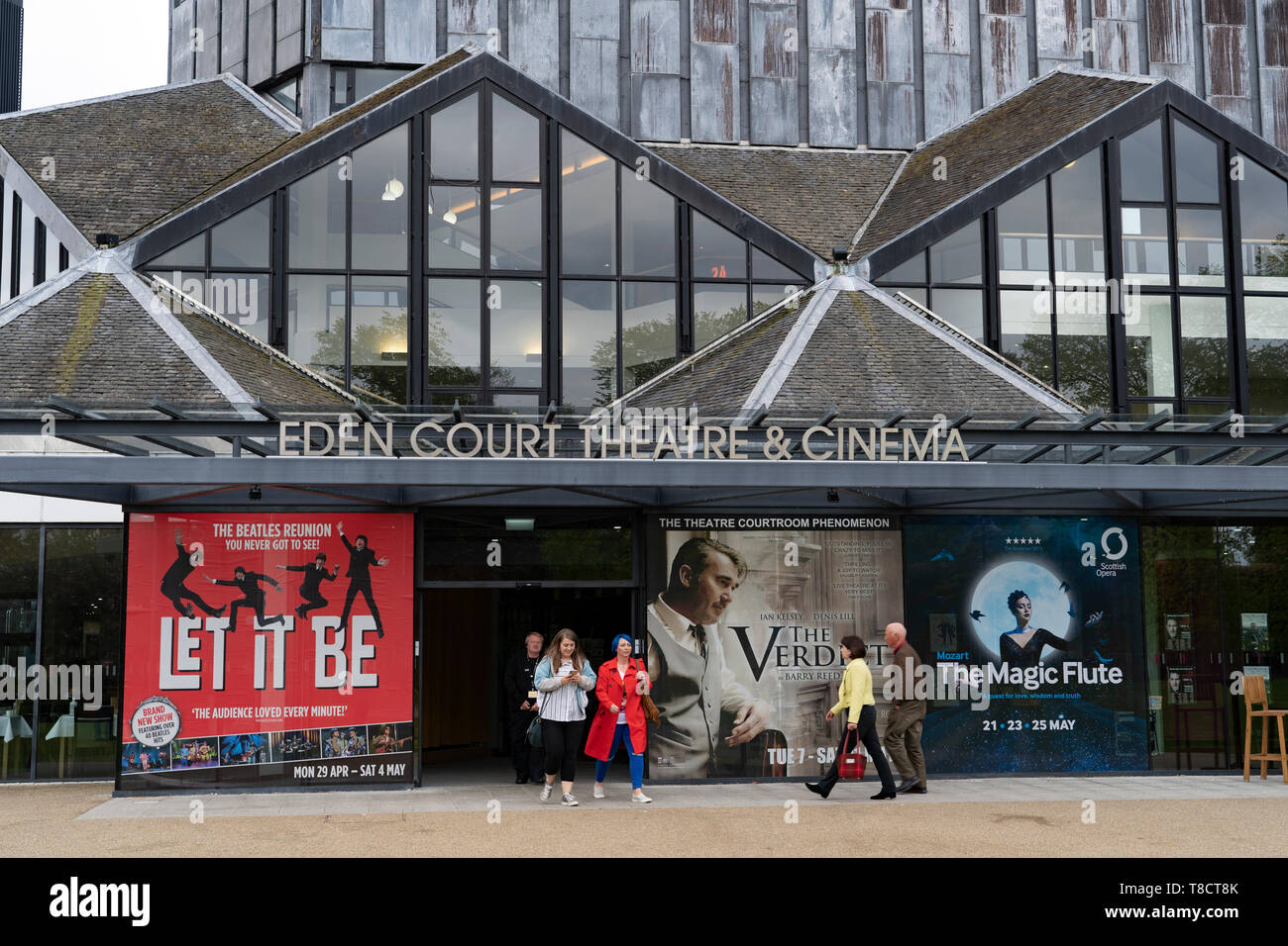 Exterior of the Eden Court Theatre in Inverness on the North Coast 500 ...