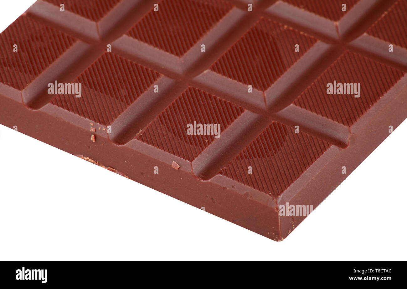 bar of brown chocolate isolated Stock Photo - Alamy