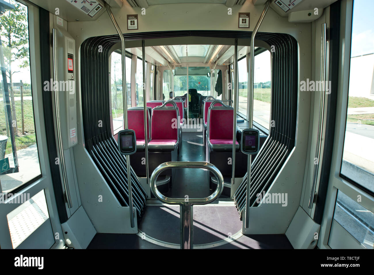 Dijon, Tramway Interior Stock Photo - Alamy