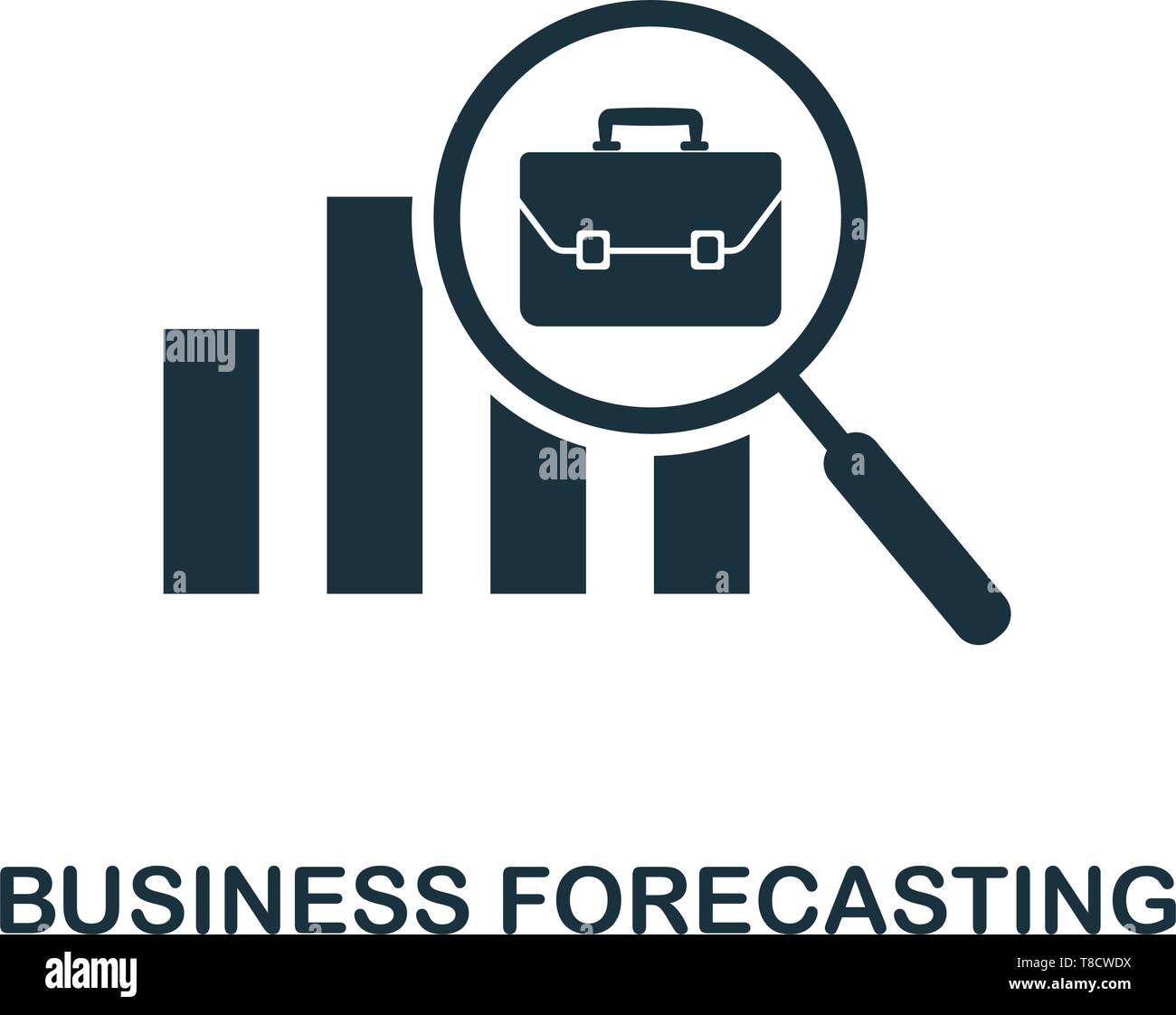 Business Forecasting icon. Creative element design from business ...