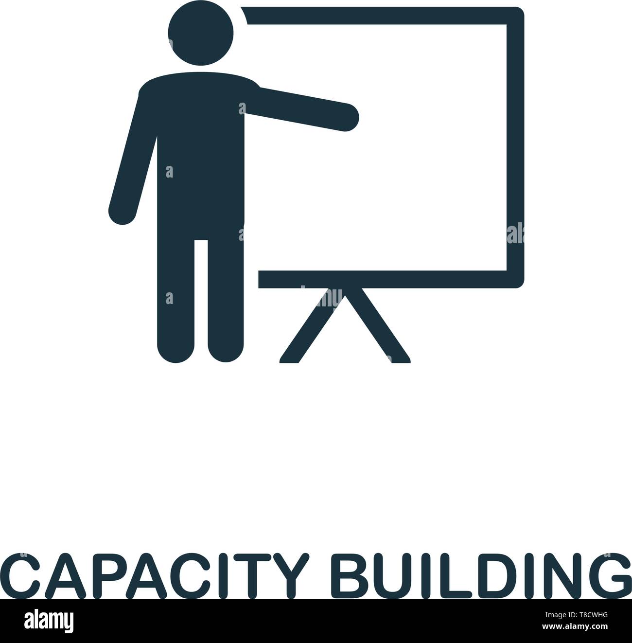 Capacity Building icon. Creative element design from business strategy ...