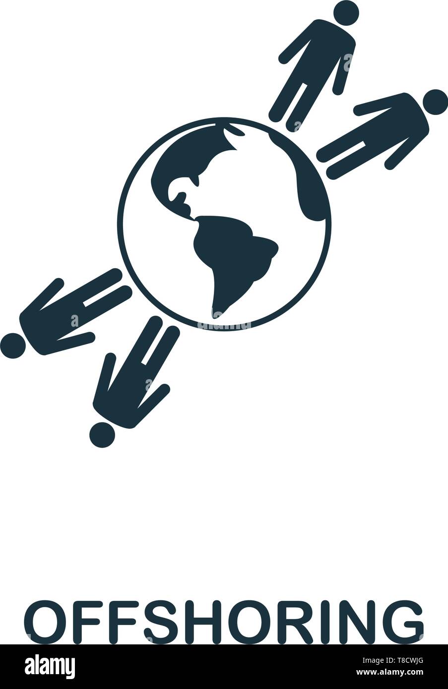 Offshoring icon. Creative element design from business strategy icons ...