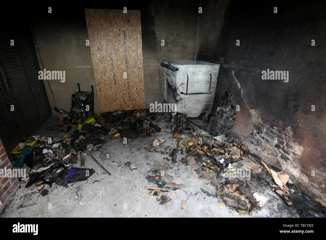Shop fire in Chichester, West Sussex, UK Stock Photo - Alamy