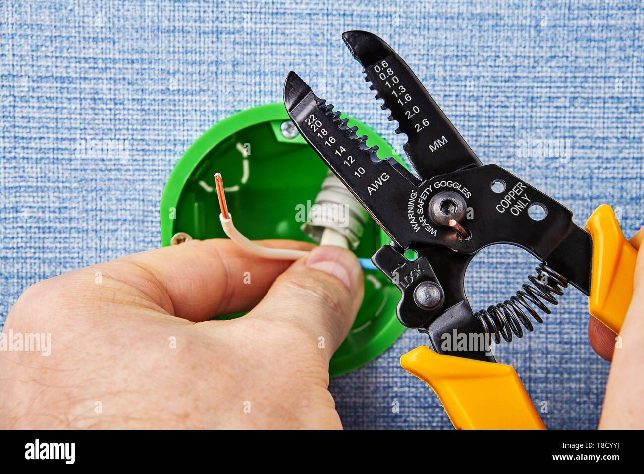 Wire stripper cutter hi-res stock photography and images - Alamy