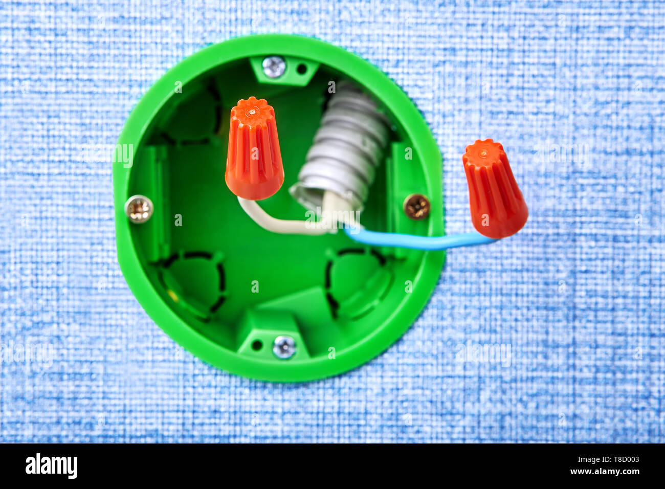 Cable tips end crimps on the ends of the copper wiring of round ...