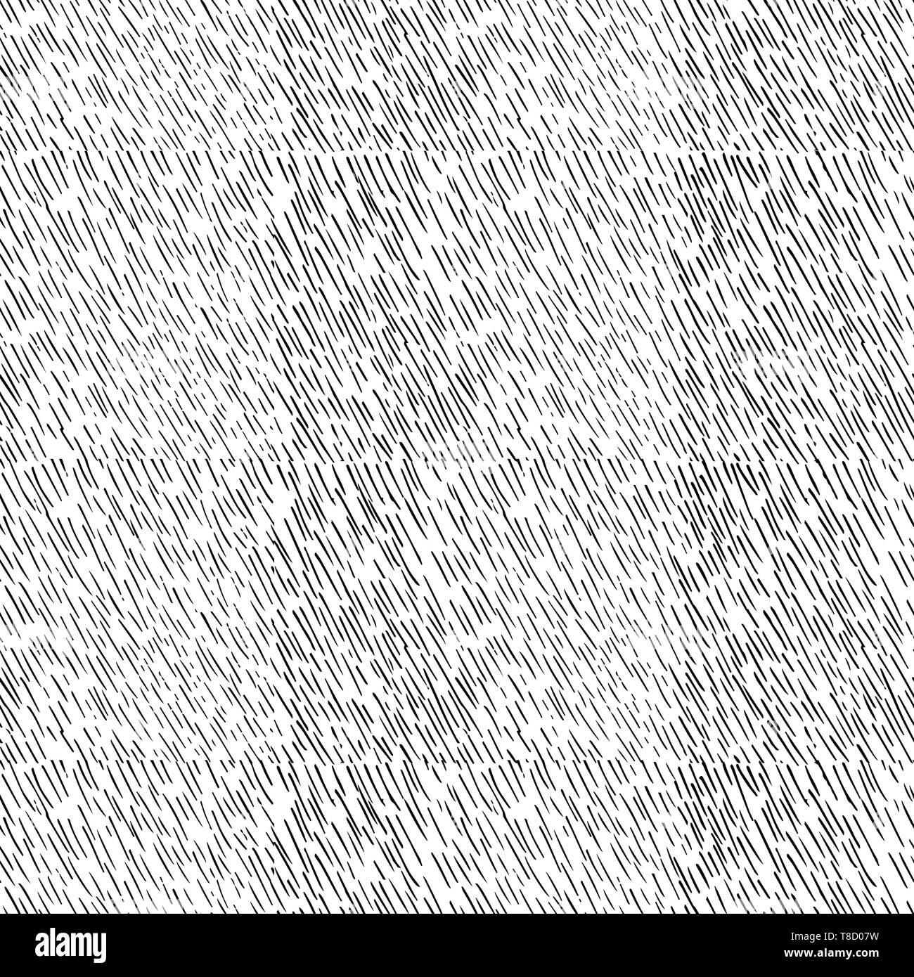 Monochrome Minimalist hand drawn black seamless pattern dash. brush ink ...