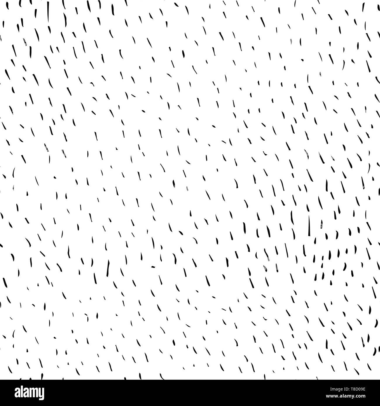 Monochrome Minimalist hand drawn black seamless pattern dash. brush ink ...