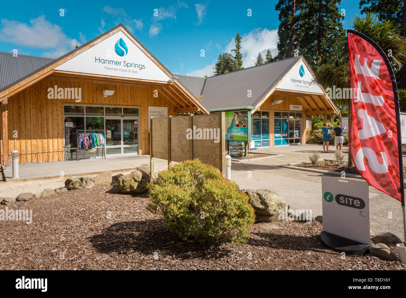 Hanmer Springs thermal pools and spa, New Zealand Stock Photo - Alamy