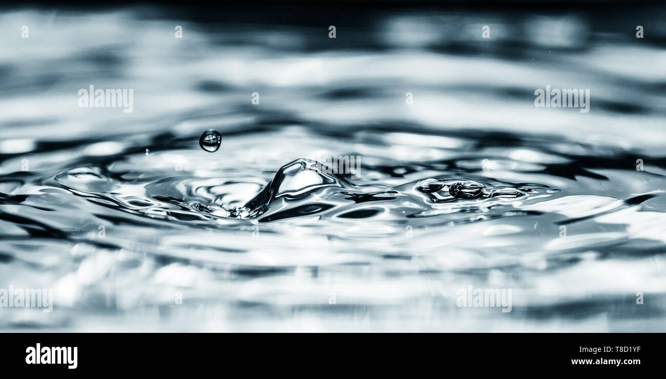 Water Splash, Macro abstract water background. Splashing water droplet ...