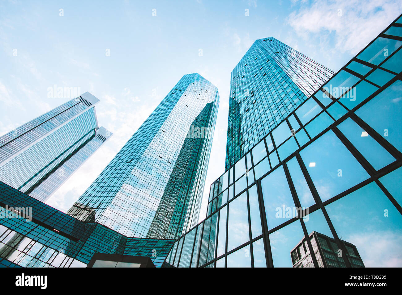 Wide angle view tall buildings hi-res stock photography and images - Alamy
