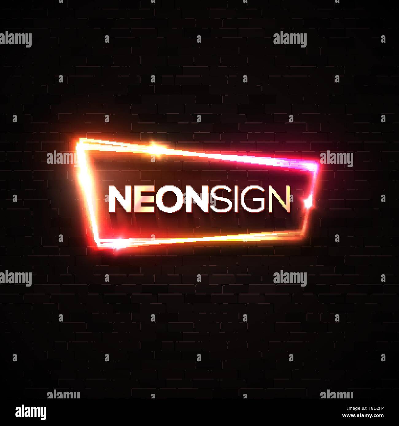 Glowing light frame on Stock Vector Images - Alamy