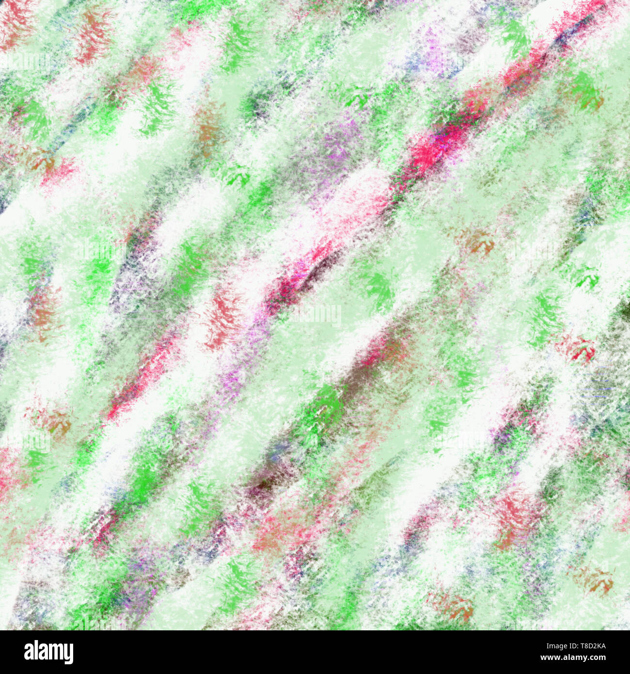 Bright, white with green and pink color abstract painting Stock Photo ...