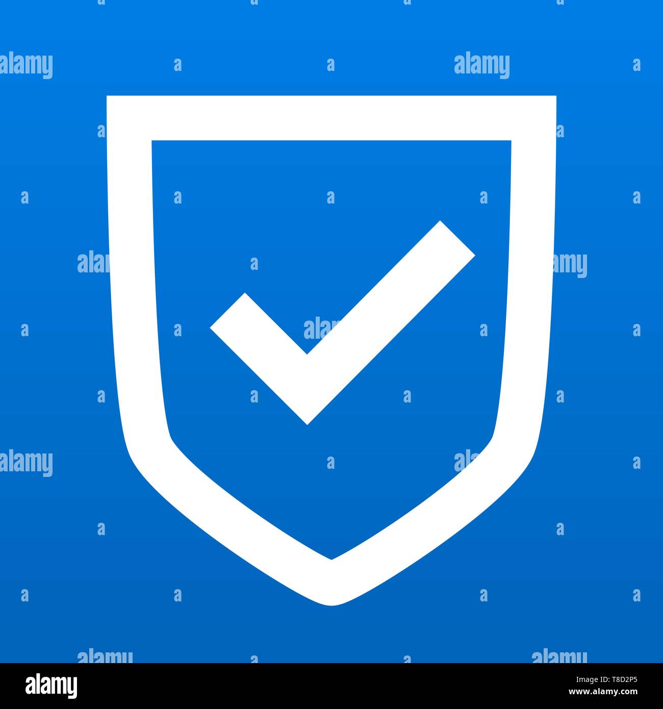 Shield with checkmark inside icon symbol for protection vector ...