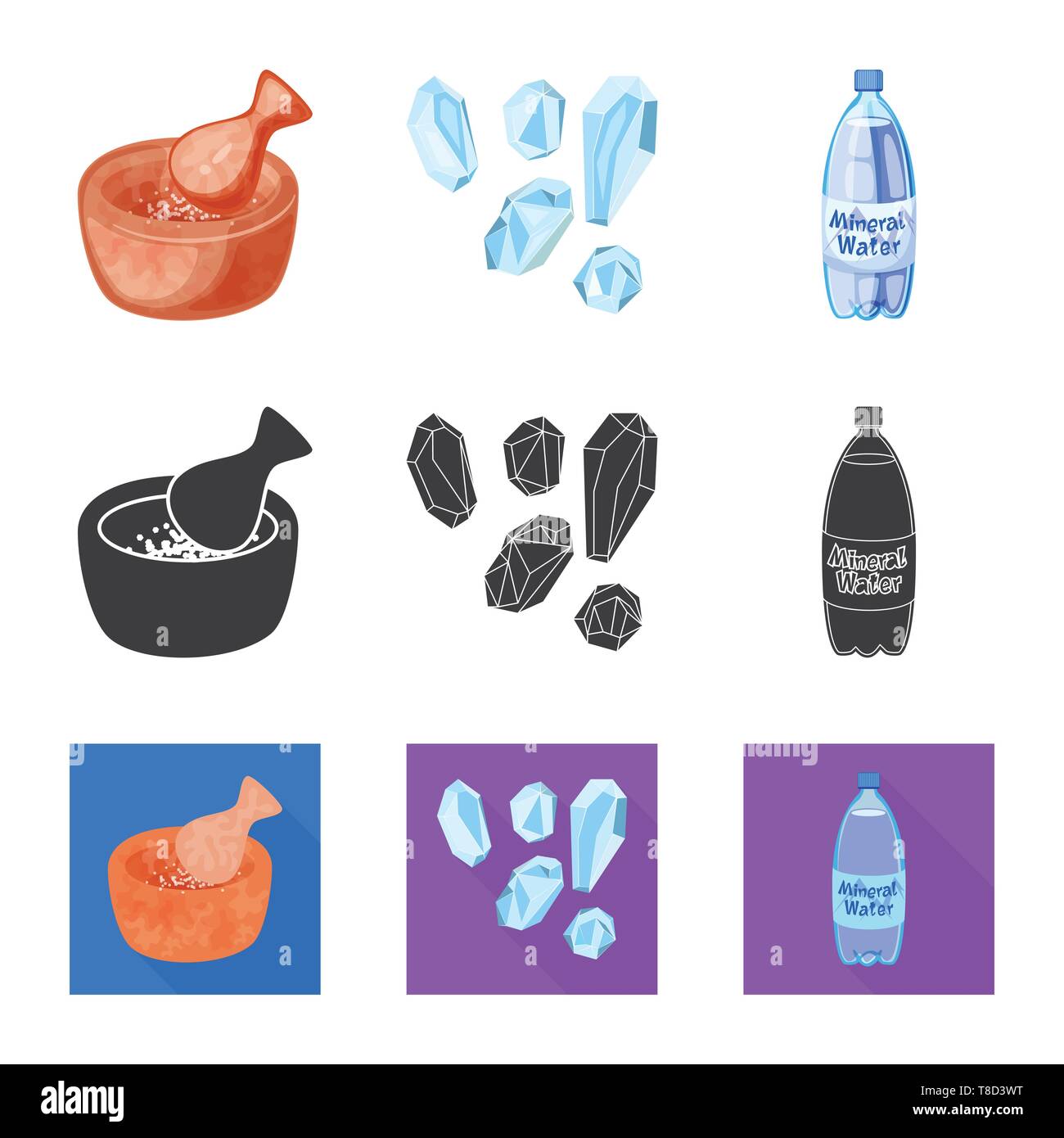 mortar,granules,water,seasoning,salty,bowl,cubes,bottle,grains,powder ...