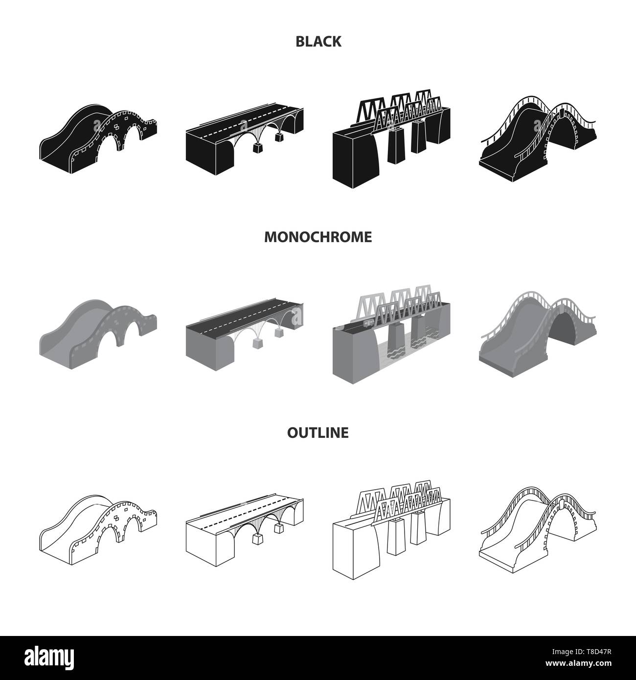 bridge,pedestrian,mounted,modern,historical,coast,railway,arch,river ...