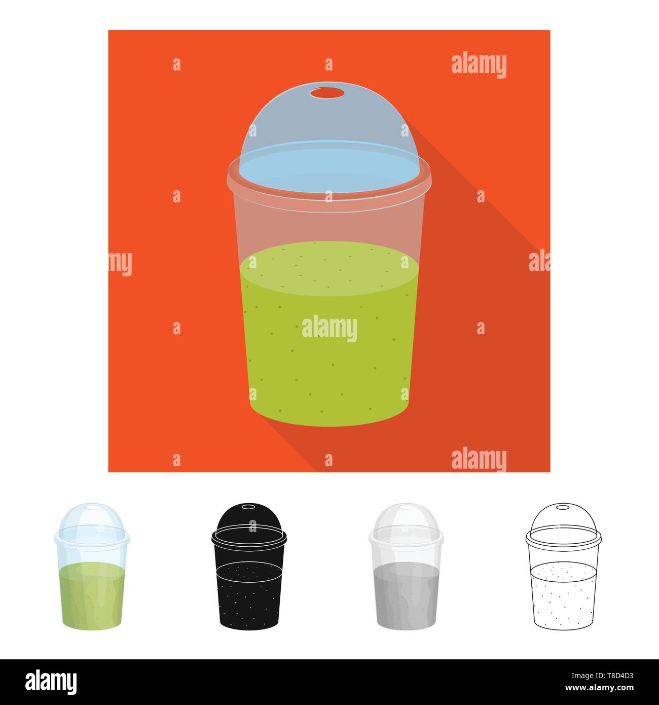 Glass healthy spirulina drink Stock Vector Images - Alamy