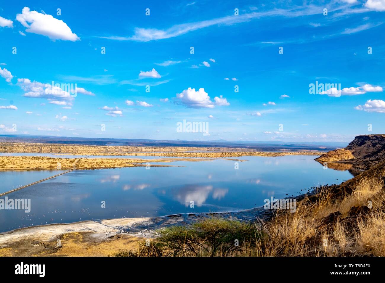 Kenya, lake Magadi, Rift valley Stock Photo - Alamy
