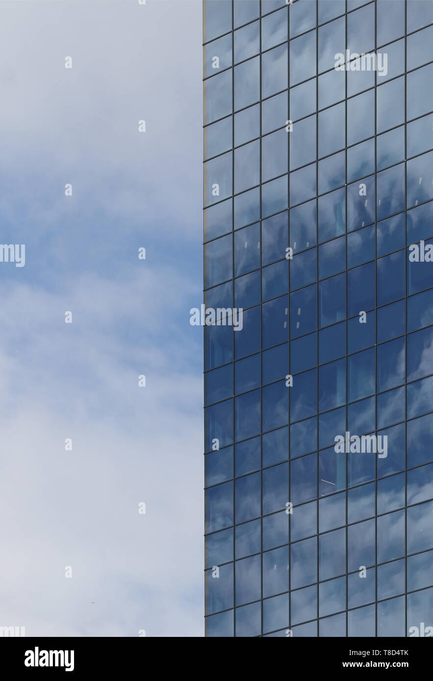Sky reflecting in windows of office building. Beautiful photos of ...
