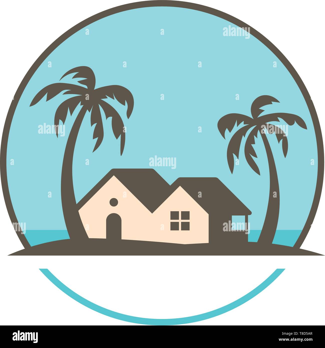 Vacation beach house Stock Vector Images - Alamy