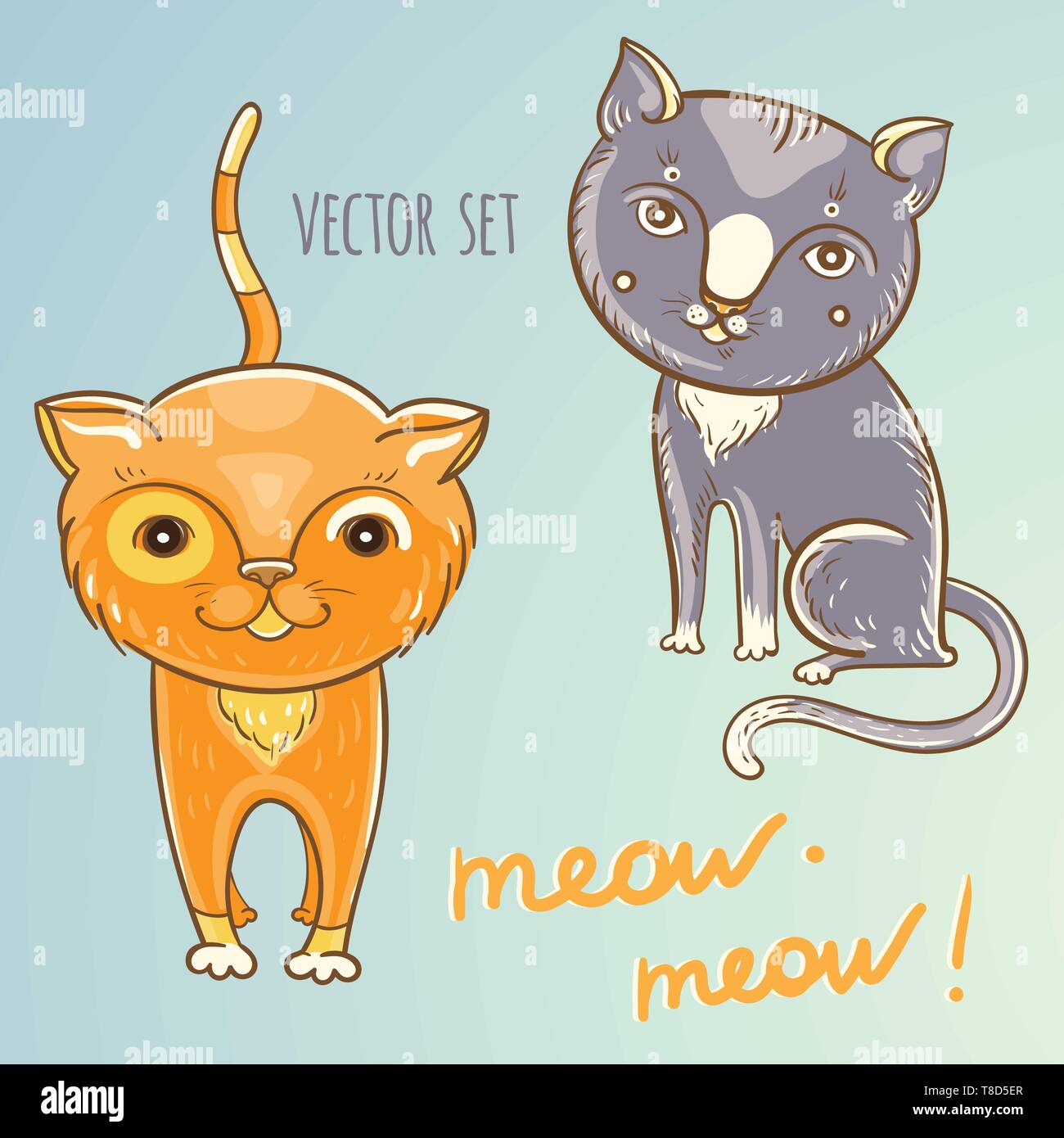 Baby kittens street Stock Vector Images - Alamy